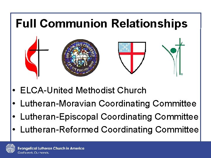 Ecumenical InterReligious Relations Ecumenical Journey 2010 Full Communion