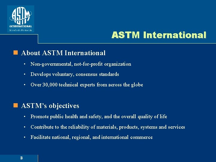 ASTM International Committee F 40 on Declarable Substances