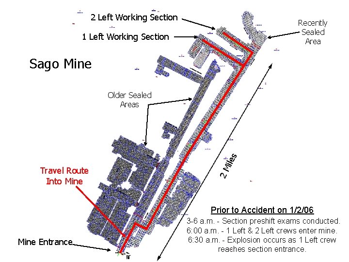 SAGO MINE EXPLOSION DRIFT OPENING JANUARY 2 2006