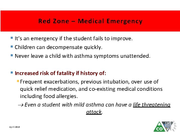 Applying Best Practice Asthma Care in Schools A