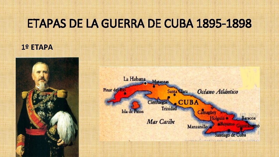 ETAPAS DE LA GUERRA DE CUBA 1895 1898