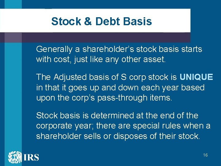 S Corporations General Overview Richard Furlong Jr Senior