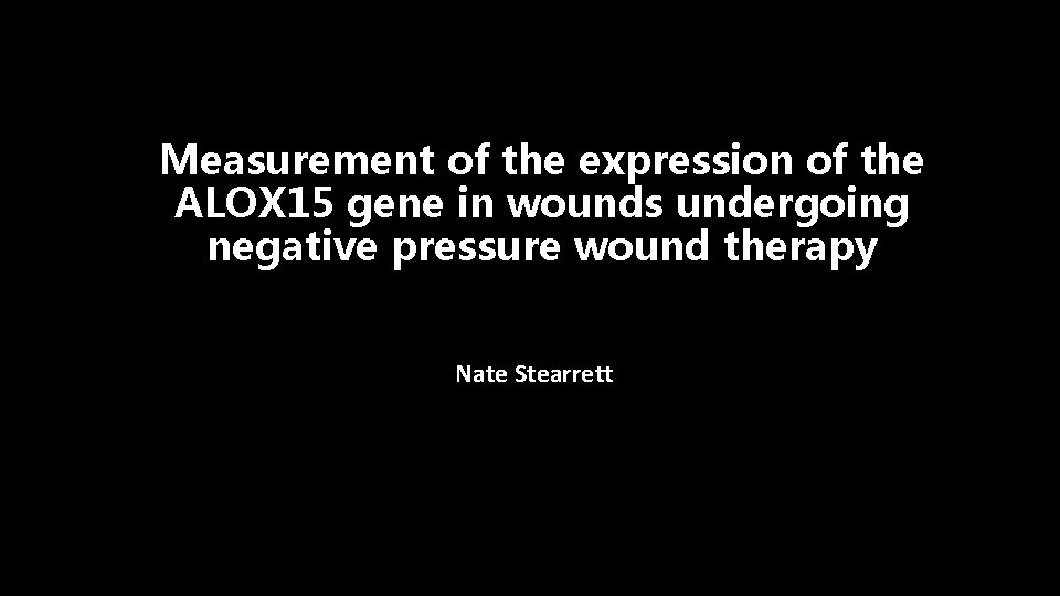 Measurement of the expression of the ALOX 15