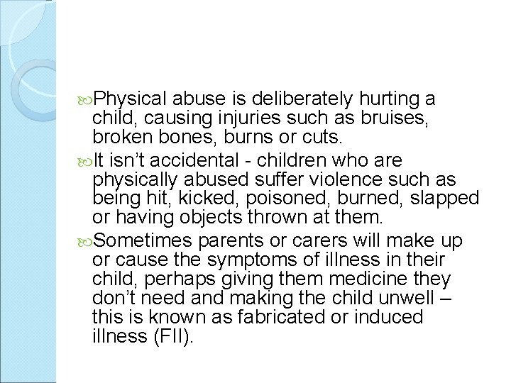 Sevenminute Safeguarding Staff Meeting Physical Abuse Physical abuse