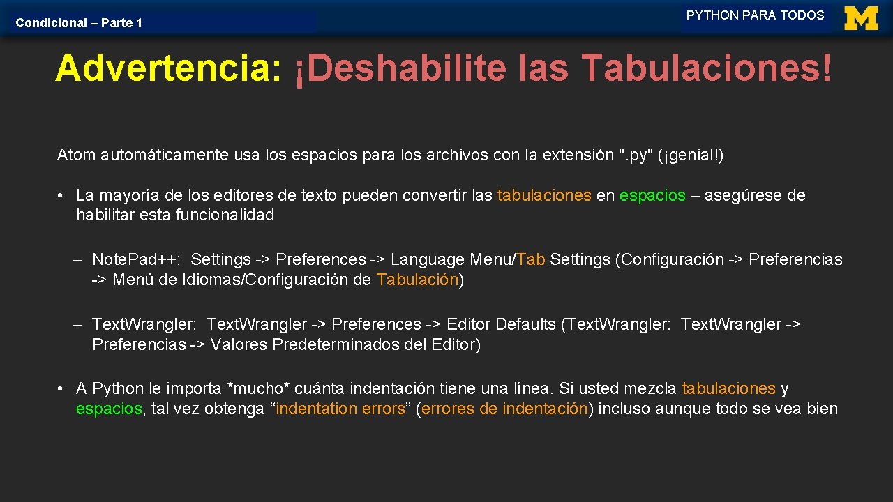 PYTHON FOR PYTHON PARA TODOS Conditional Part 1