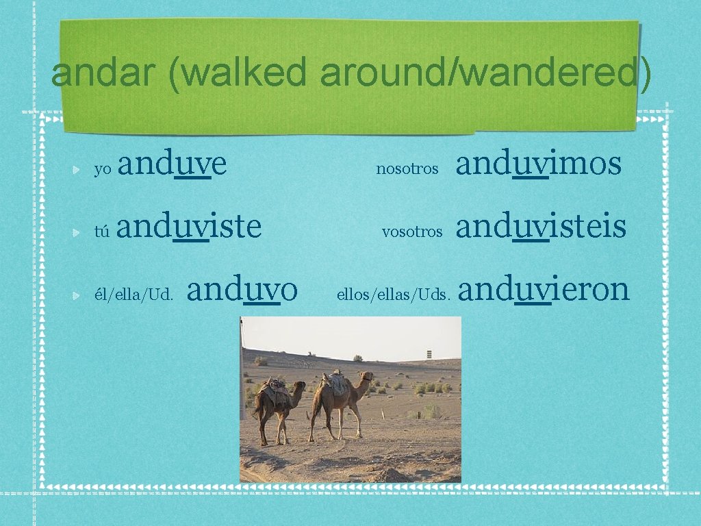 19 Verbos Irregulares en el Preterito 3 categories