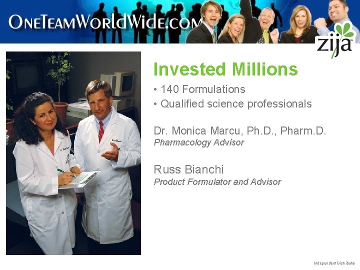 One Team Worldwide Zija International Independent Distributor Wellness