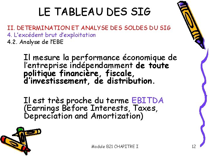 LE TABLEAU DES SOLDES INTERMEDIAIRES DE GESTION I