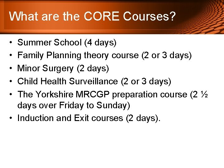 Bradford VTS Study Leave Guide Study Leave Funding