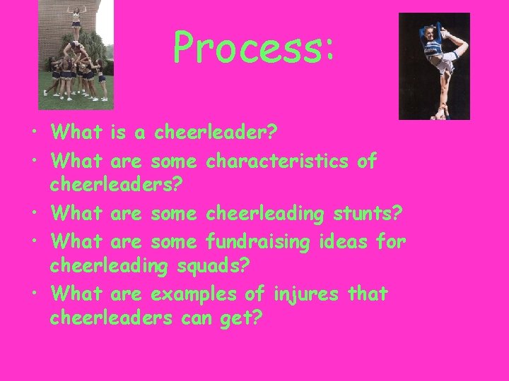 So You Want to Be A Cheerleader Introduction