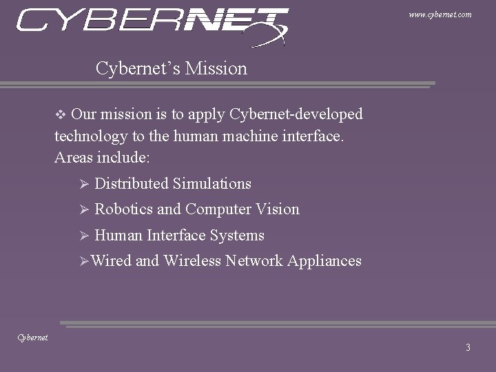 www cybernet com Overview of Cybernet Systems Corporation