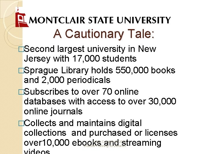 Technology Disaster Response Planning for Libraries Mary Mallery
