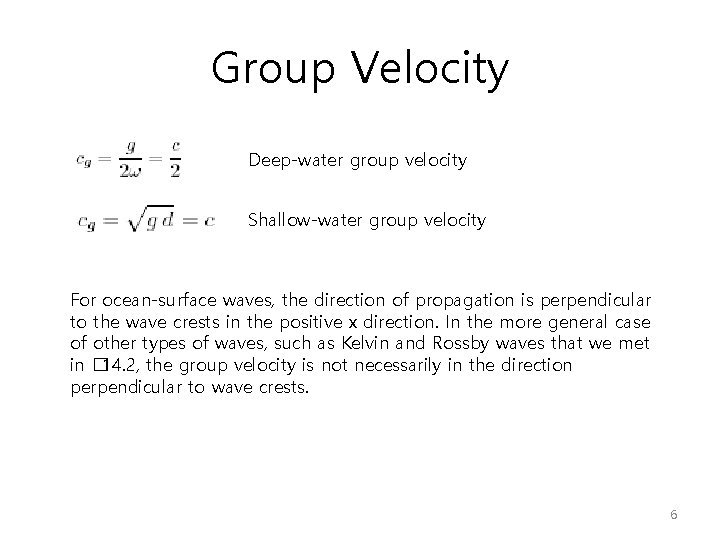 2016 Fall Semester Physical Oceanography Chapter 15 Ocean