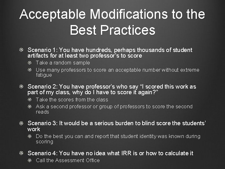 Assessment Instruments and Rubrics Workshop Series Part 3