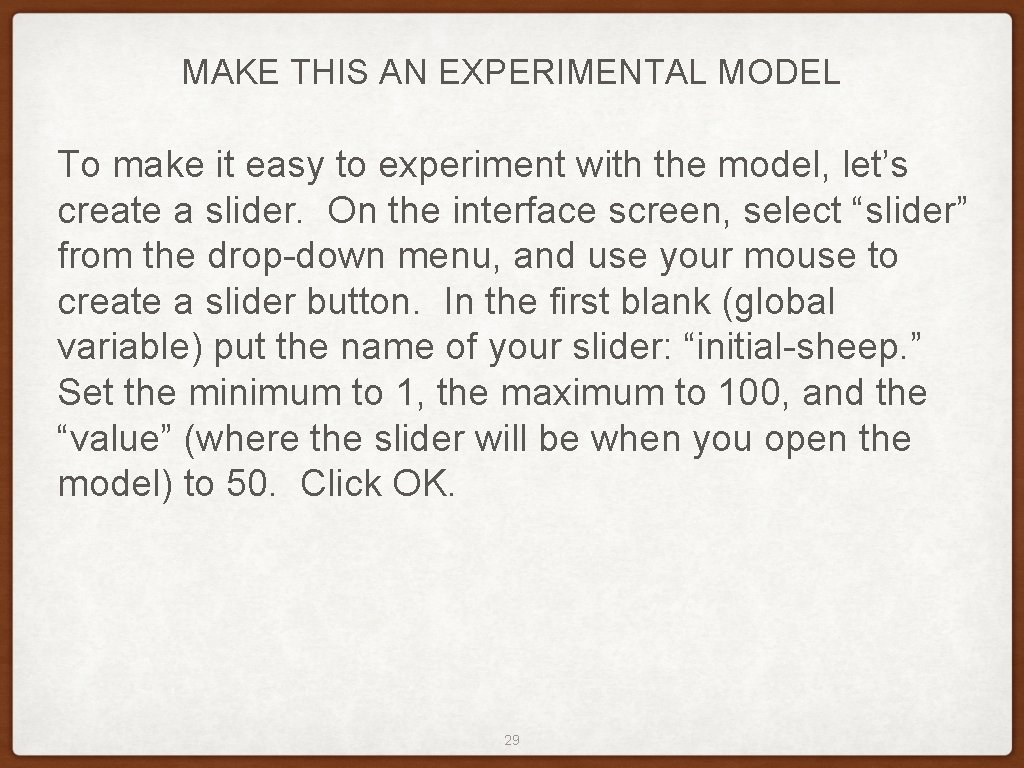 CREATING A ECOSYSTEMS MODEL IN NET LOGO NETLOGO