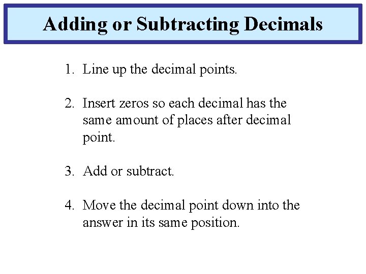 Lesson 1 6 Core Focus on Decimals Fractions