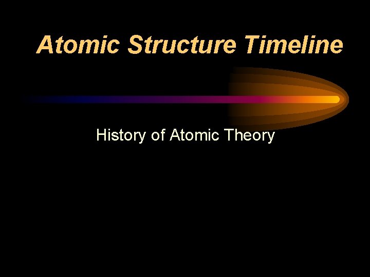 Atomic Structure Timeline History of Atomic Theory Essential