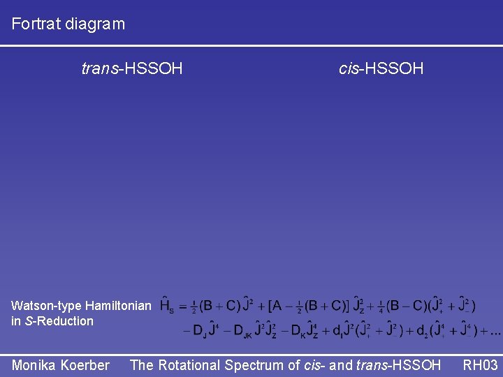 The Rotational Spectrum of cis and transHSSOH M