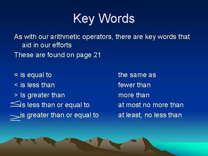 Write Equations and Inequalities 4 Mathematics are well