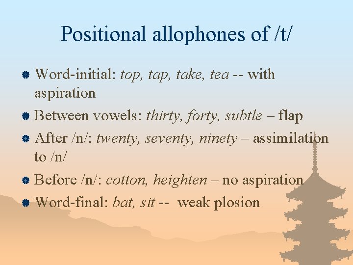 A Linguistic Application of Phonetics to Language Education