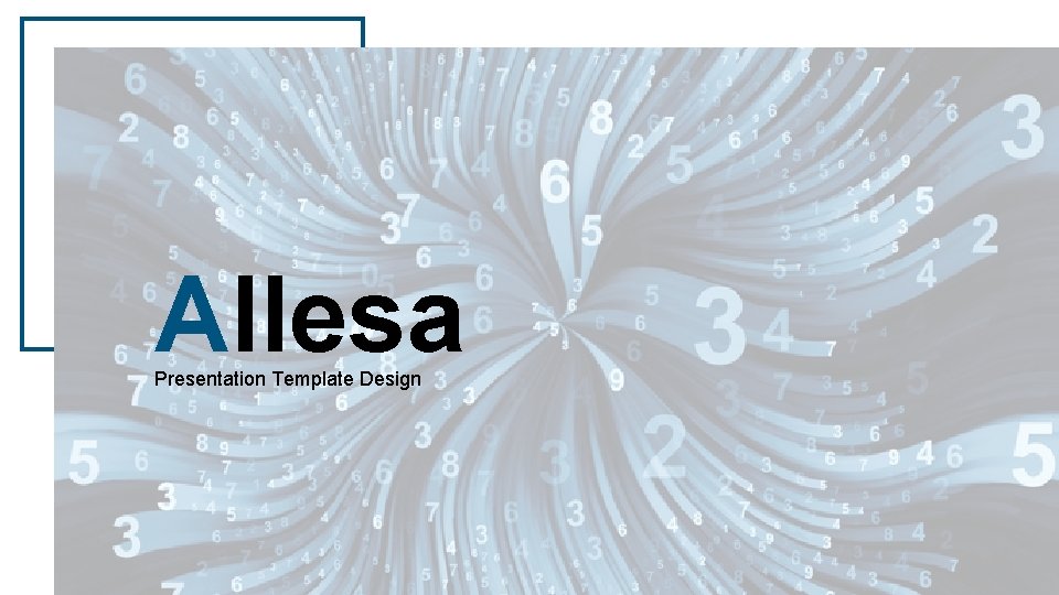 Allesa Presentation Template Design Welcome Message Cras vel