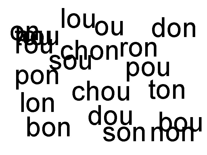 instit 90 des syllabes aux mots on ou