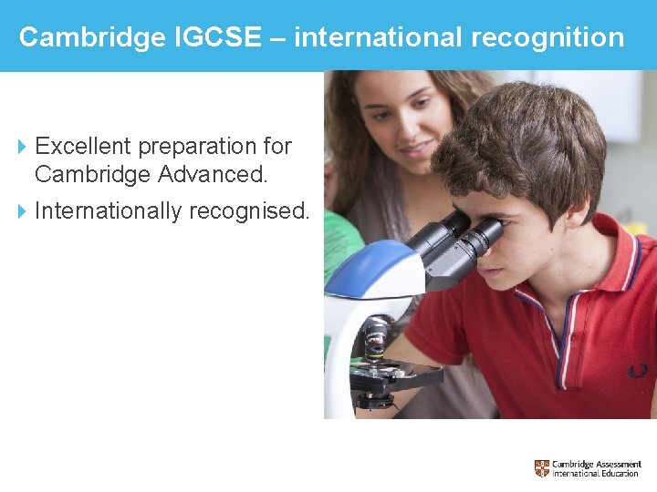 Cambridge Upper Secondary An introduction for parents Presenter