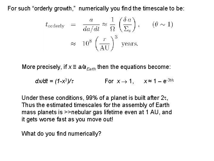 How do planetesimals grow to form terrestrial mass