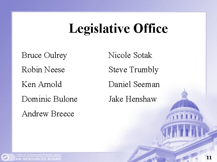 2012 Legislative Review Jennifer Gress Legislative Director November