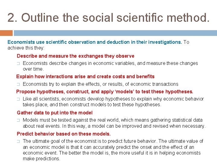 IB ECONOMICS SECTION 1 0 THE FOUNDATIONS OF