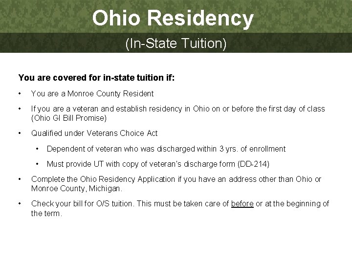 Welcome New Students Orientation Briefing MSC Staff LT