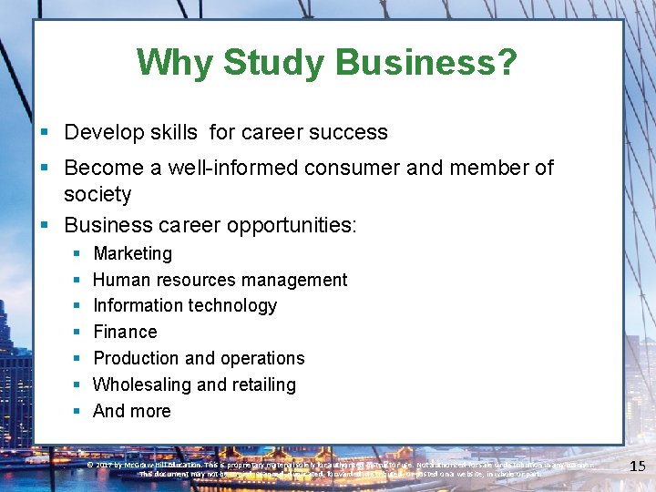 Overview of the Business World 2017 by Mc