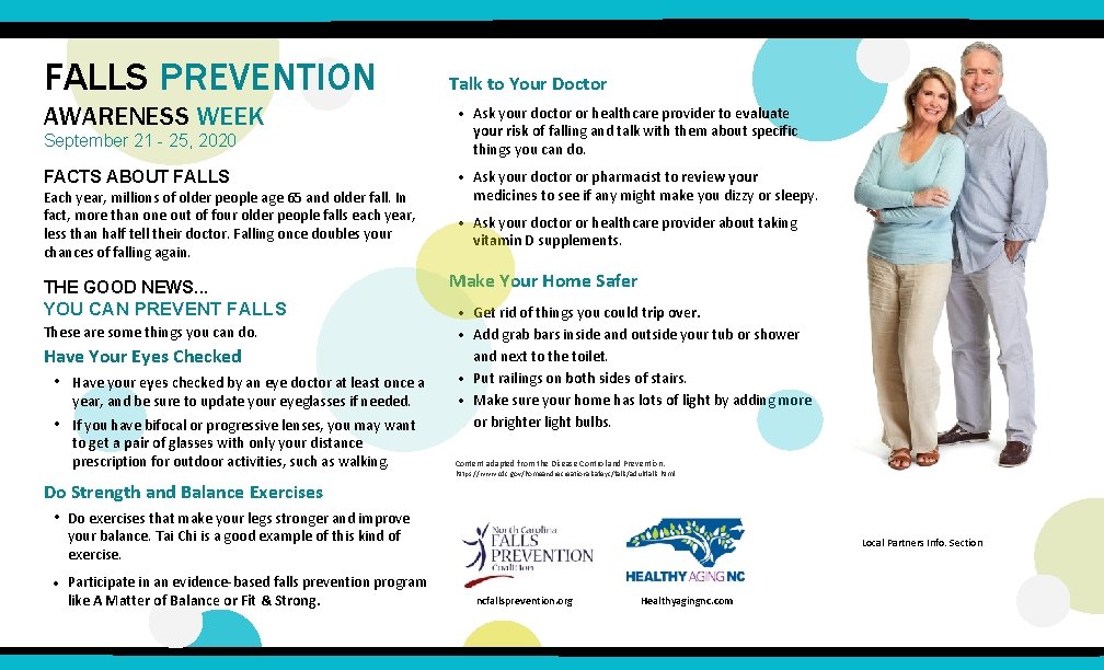 FALLS PREVENTION AWARENESS WEEK September 21 25 2020
