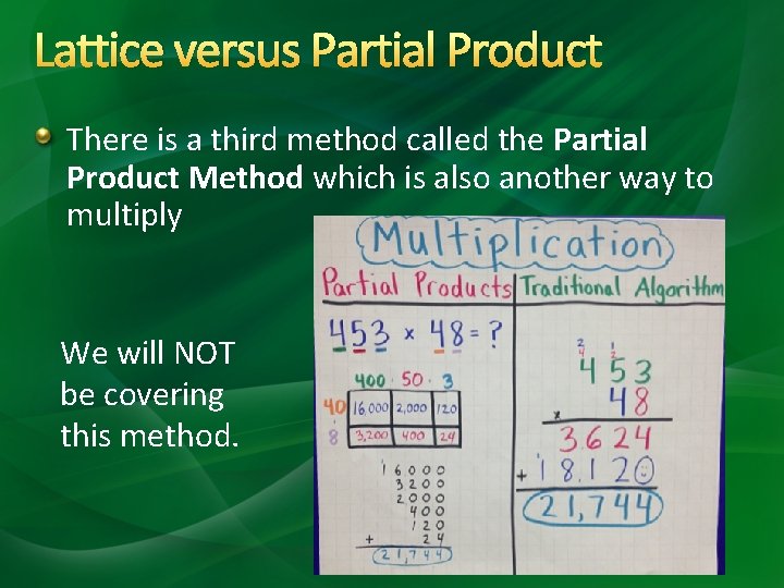 Lattice Method Mr Bui 5 th grade SEI