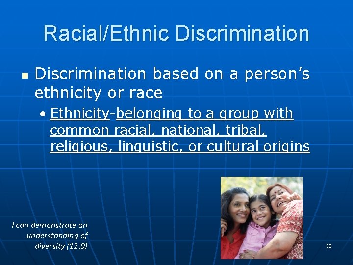 Cultural Diversity and Discrimination Vocabulary Facts and Information