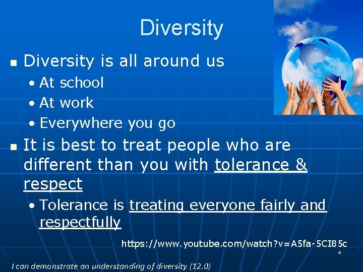 Cultural Diversity and Discrimination Vocabulary Facts and Information