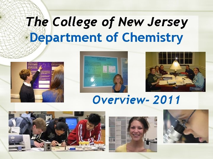 The College of New Jersey Department of Chemistry