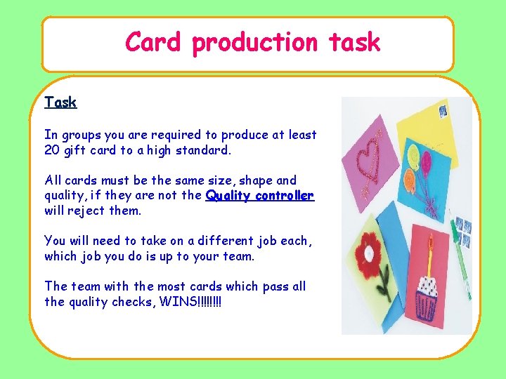 LESSON OBJECTIVES You will understand how mass production