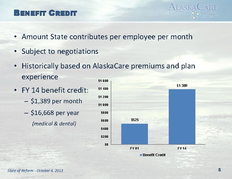 ALASKACARE HEALTH PLANS STATE OF REFORM OCTOBER 4