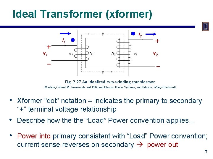 ECE 333 Green Energy Systems Lecture 5 Transformers