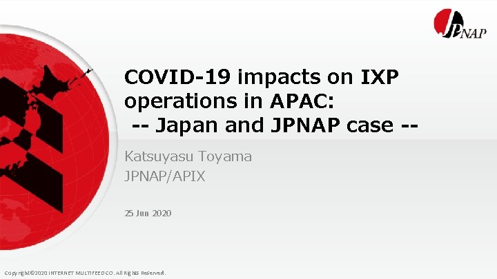 COVID19 impacts on IXP operations in APAC Japan