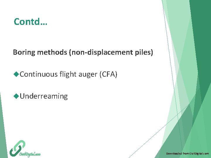 Pile foundation By Namita Shedbal Downloaded from Civil