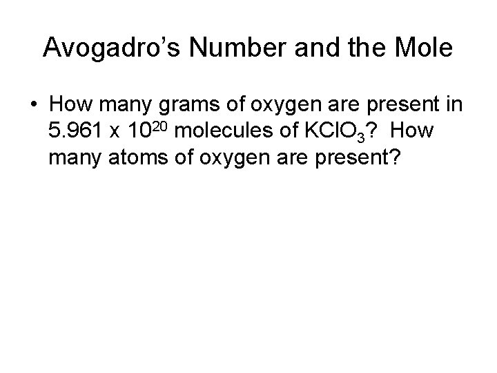 Chapter 3 Formulas Equations and Moles Balancing Chemical