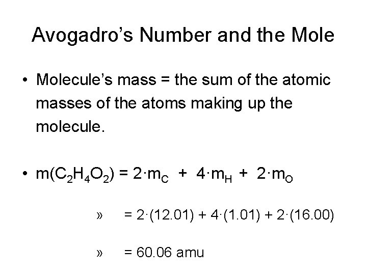 Chapter 3 Formulas Equations and Moles Balancing Chemical