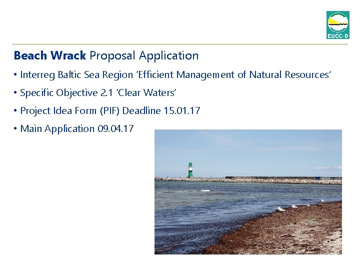 Beach Wrack Jane Hofmann EUCCD SPBIN workshop 21