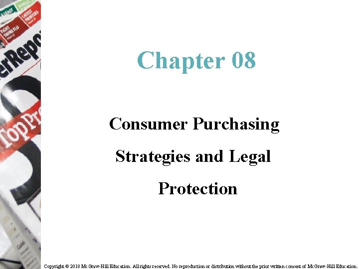 Chapter 08 Consumer Purchasing Strategies and Legal Protection