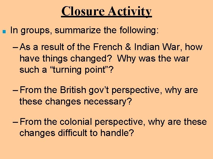 The French Indian War 1754 1763 Turning Point