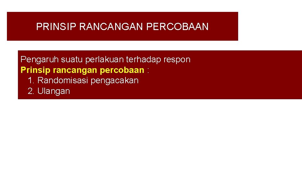 PRAKTIKUM 4 PENGENALAN RANCANGAN PERCOBAAN DAN RANCANGAN ACAK