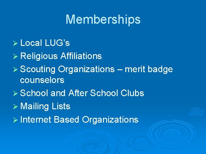 Giving Back to the Community Using your skills