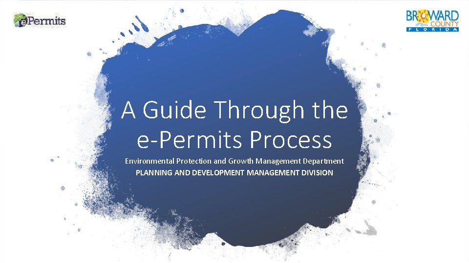 A Guide Through the ePermits Process Environmental Protection